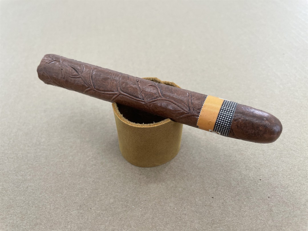 2 Pieces Personalized Leather Cigar Rest, Cigar Holder, Leather Cigar ...