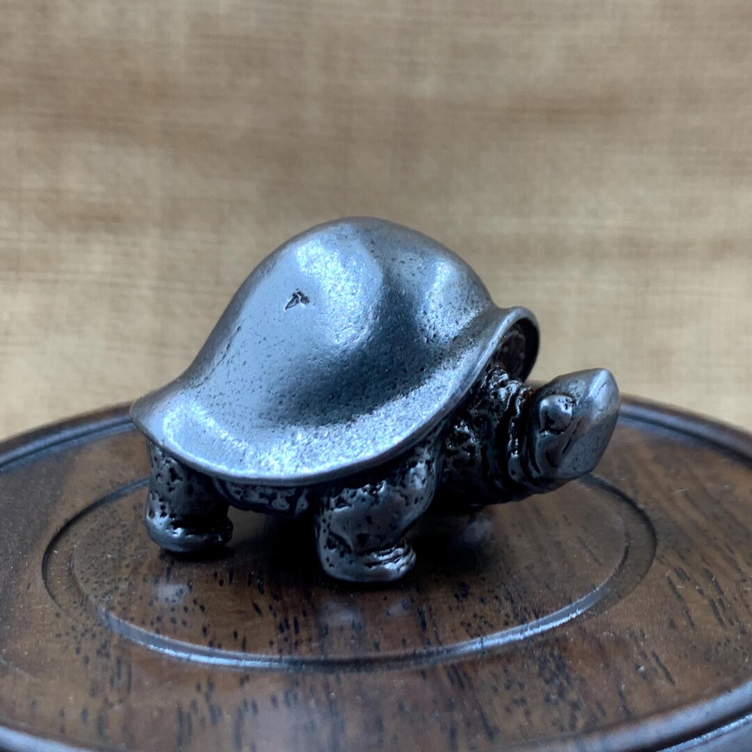 Vintage Hand Carved Iron Turtle Sculpture Animal Home Decor - Etsy