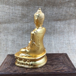 Metal Gold Color Pocket Buddha Staue Altar Decor Tibetan Nepal Tantra ...