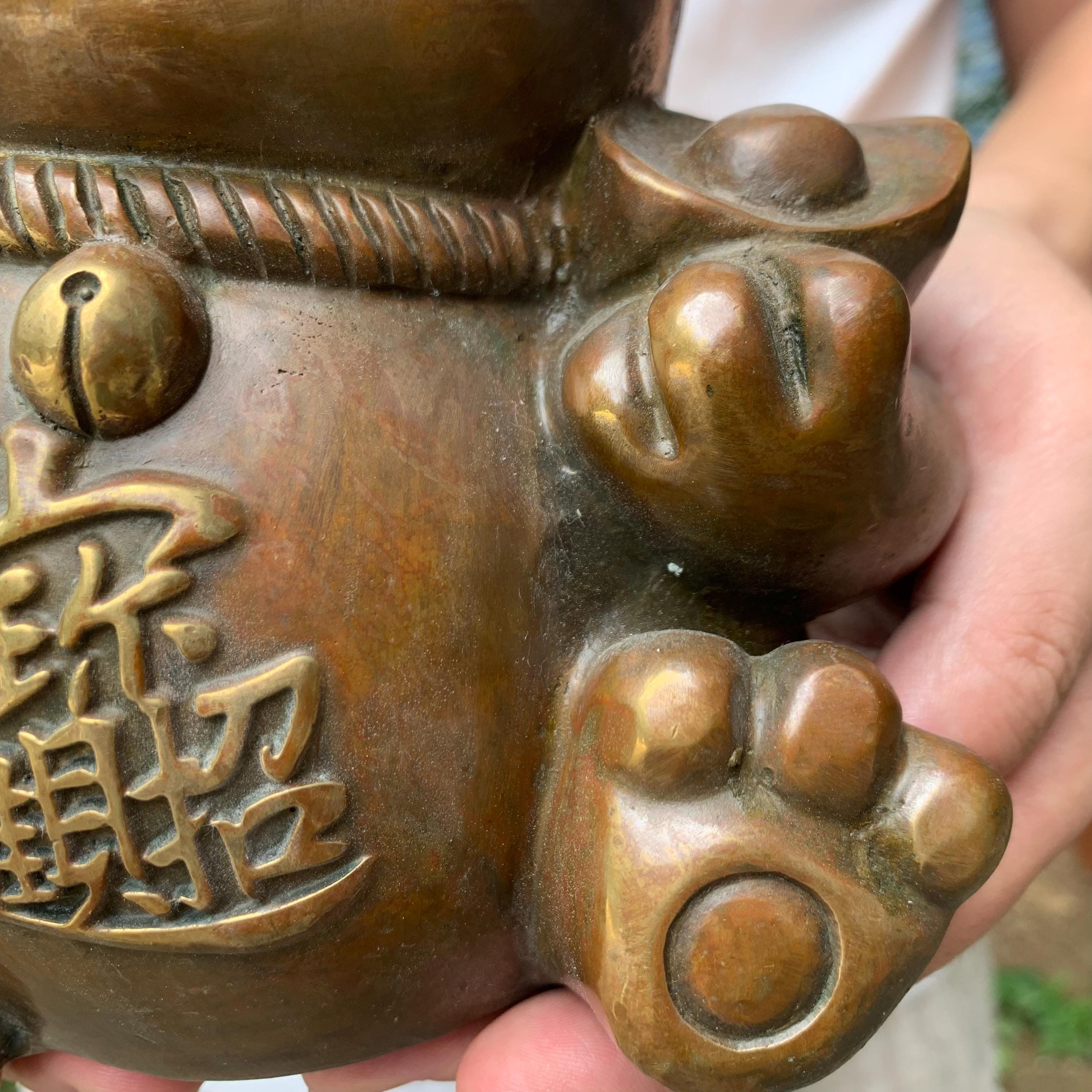 3KG Vintage Super Lucky Cat, Strong Copper Lucky Cat, Cat Decorative ...