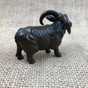 Red Copper Ram Gost Statue,carved Fengshui Animal Cute Ram Antique ...