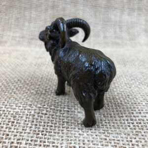 Red Copper Ram Gost Statue,carved Fengshui Animal Cute Ram Antique ...