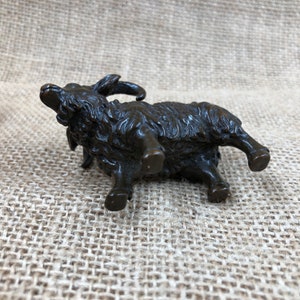 Red Copper Ram Gost Statue,carved Fengshui Animal Cute Ram Antique ...
