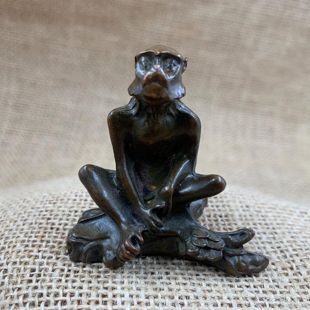 Vintage Copper Zodiac Figurines Monkey Statue Sculpture Home Decor ...