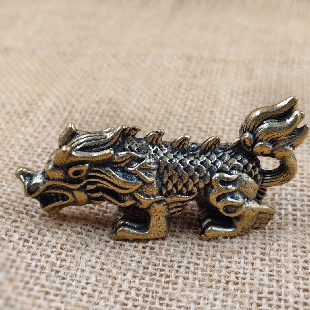 Dragon Qilin Feng Shui Decor Fushi Sea Turtle Fish Beast Pixiu Mythical ...