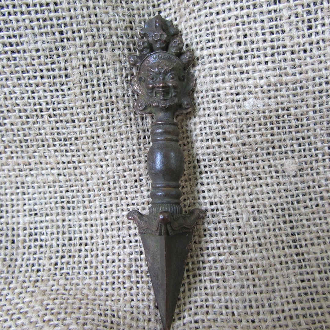 Nepal Copper Buddha Tantra Buddhism,brass Dorje Phurpa Pestle, Vajra ...