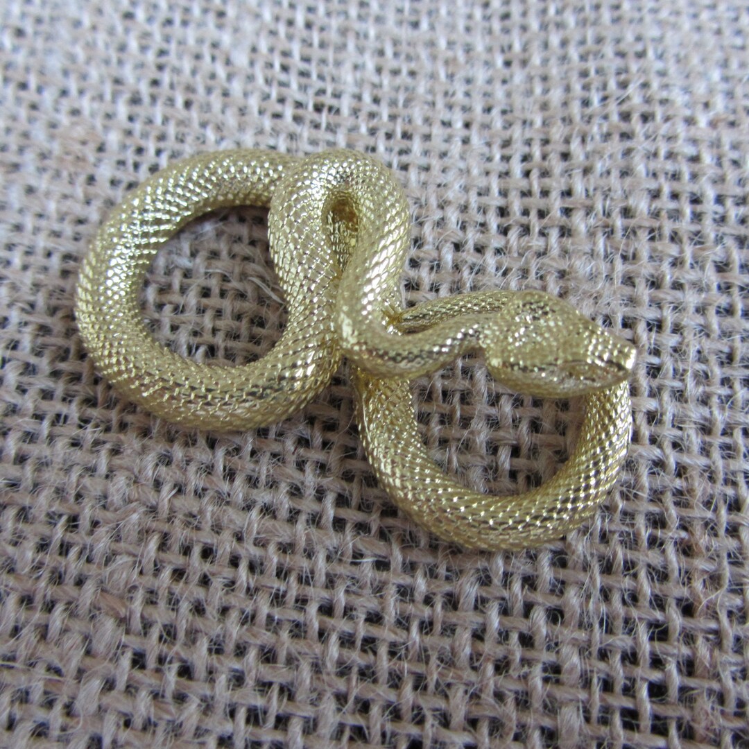 Get 2 Brass Copper Plating Gold Color Snake Figurine Buckle - Etsy