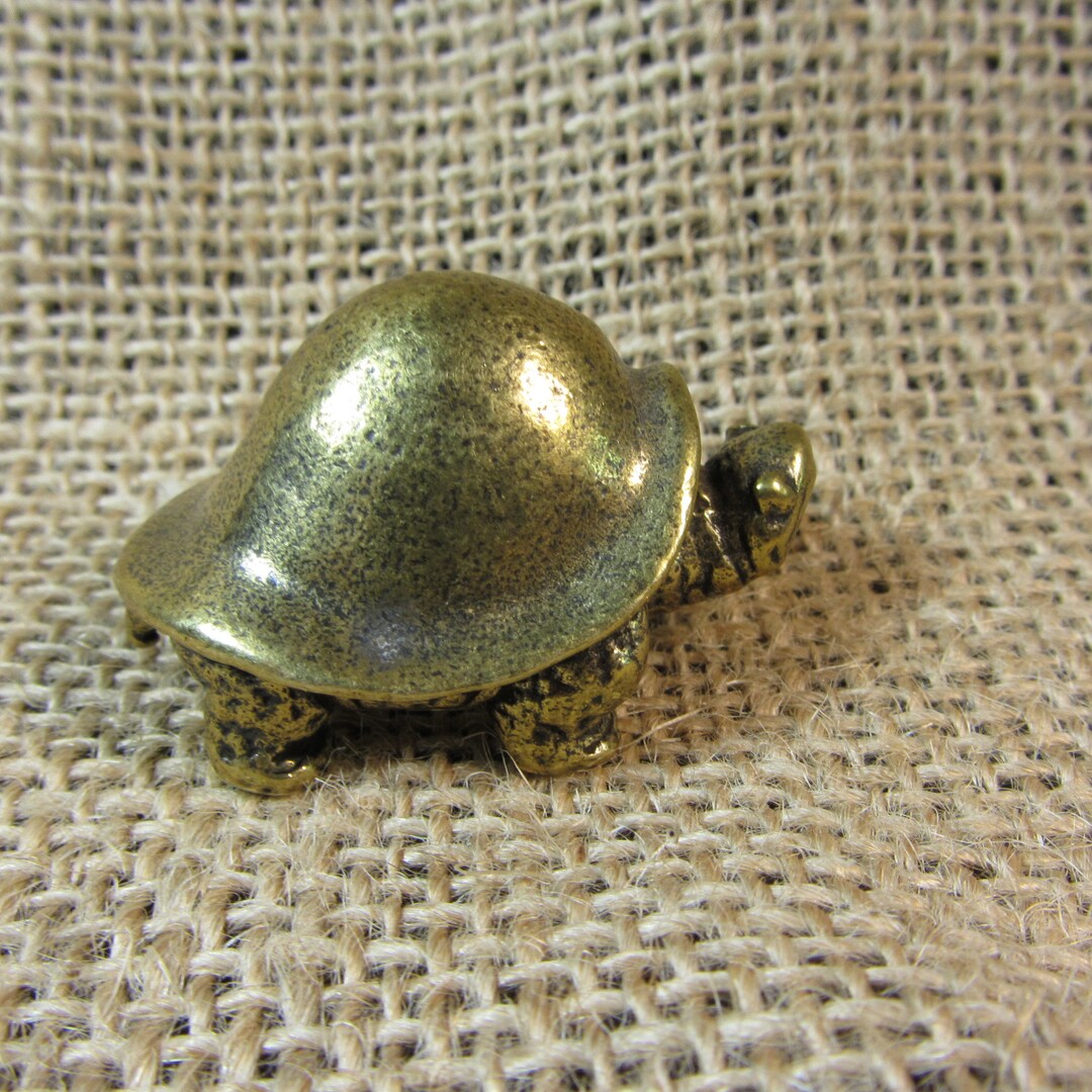 Tom053 Copper Brass Turtle Tortoise Statue, Feng Shui Animal ...