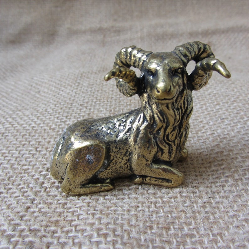 Brass Copper Exquisite Sheep Statue Handcrafted With Realistic Perfect ...