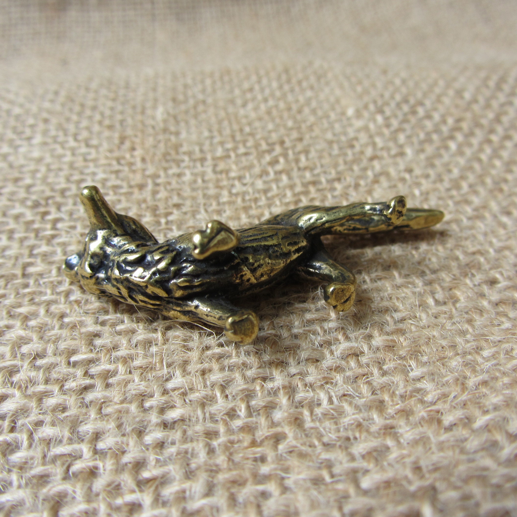 Brass Fox Figurine Tiny Retro Animal Good Luck Housewarming - Etsy ...
