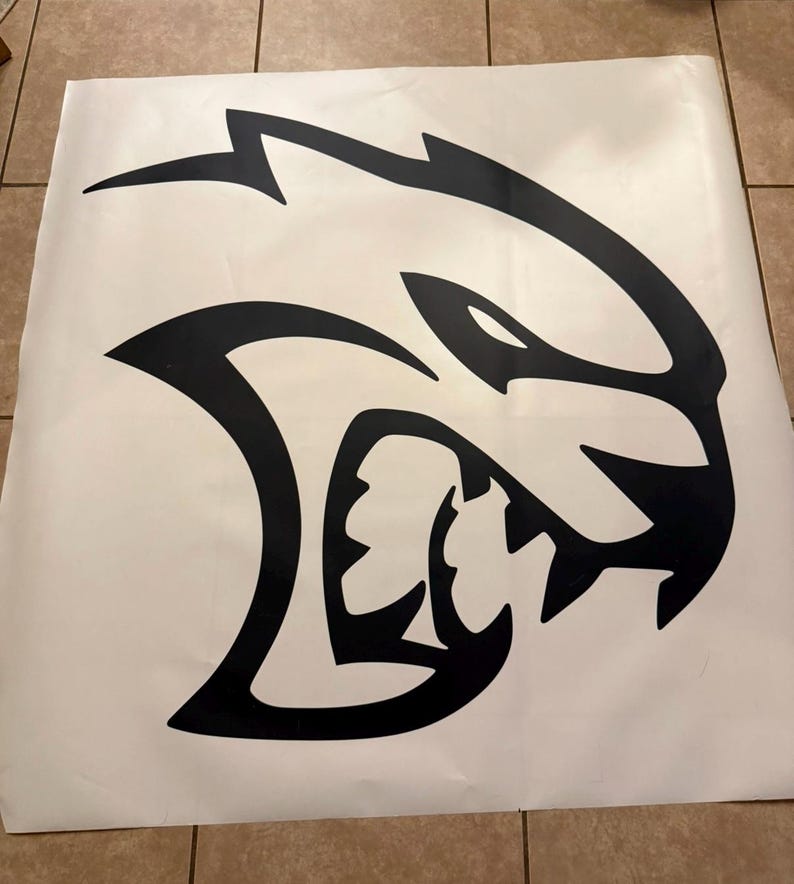 Oversized Hellcat Decal, Vinyl Wrap, Graphics, 3M, Charger, Challenger ...