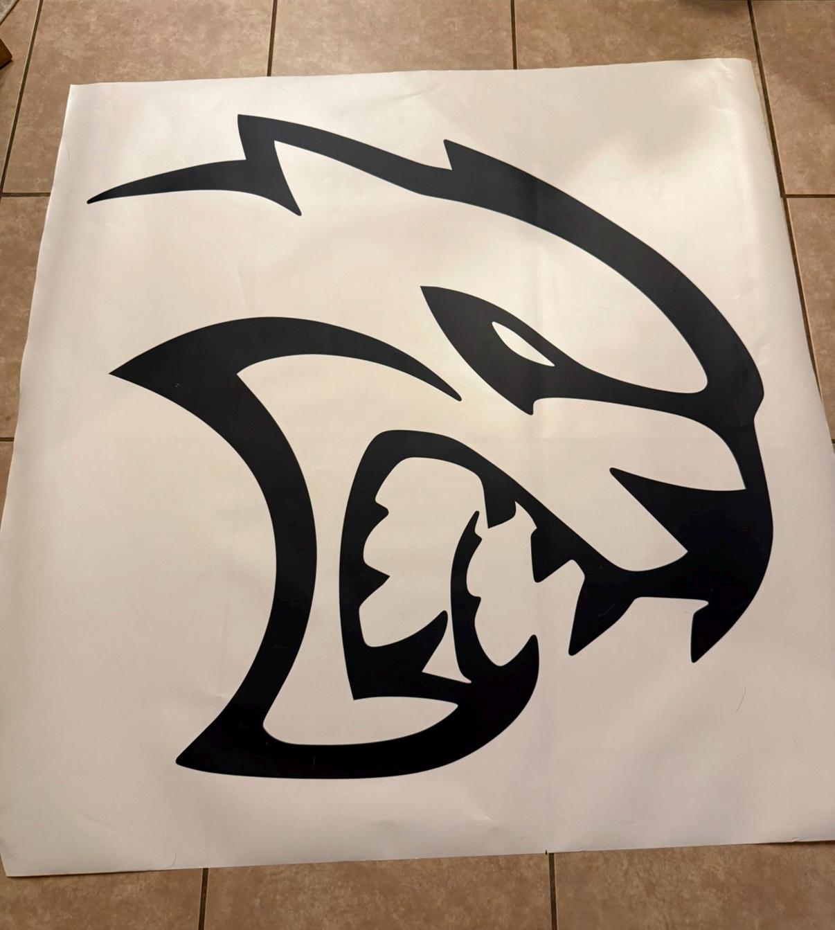Oversized Hellcat Decal, Vinyl Wrap, Graphics, 3M, Charger, Challenger ...