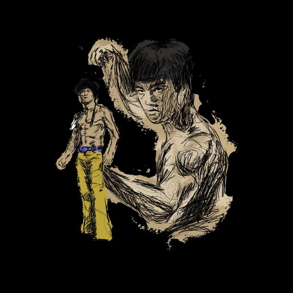 Bruce Lee Arte Digital svg bruce lee bruce lee svg - Etsy México