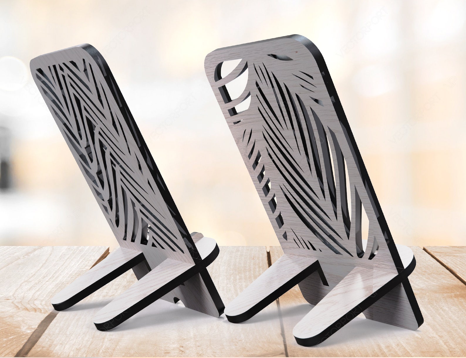 Laser Cut Wooden Mobile Phone Stand Cell Phone Holder Digital - Etsy