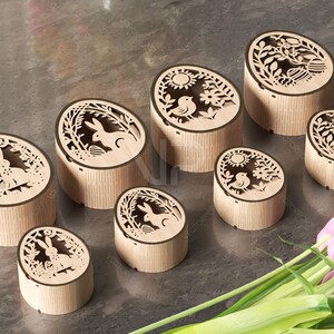 Easter Elegance: Laser Cut Egg Shaped Wooden Gift Box for Stylish ...