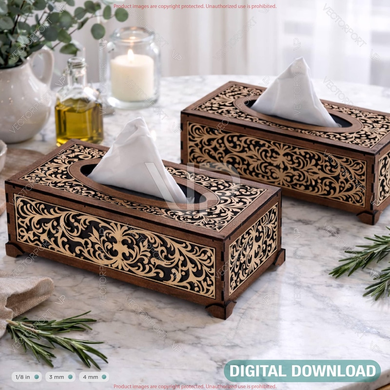 Tissue Box Cover Dispenser - Etsy UK