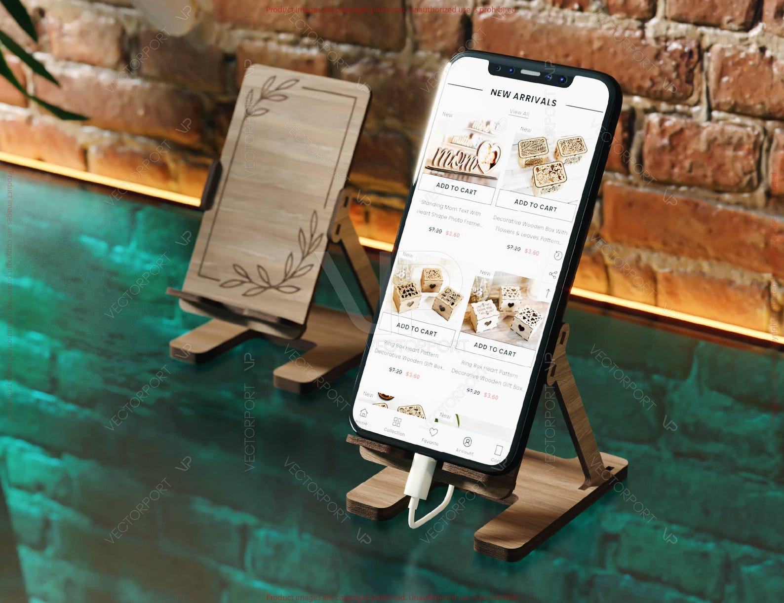 Modern Minimalist Phone Stand | Laser Cut SVG File | Mobile Holder ...
