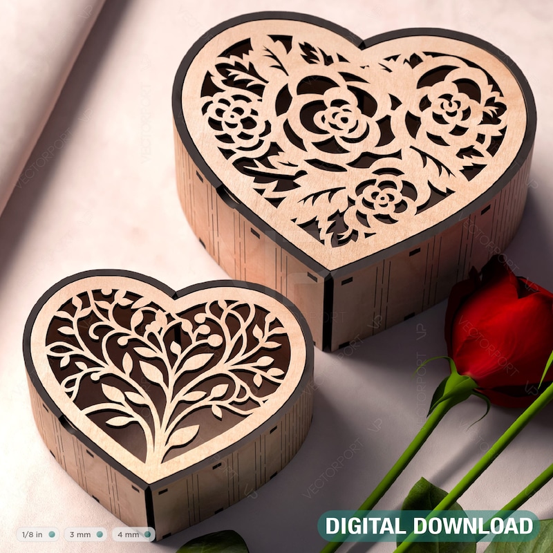 Laser Cut Hearts - Etsy