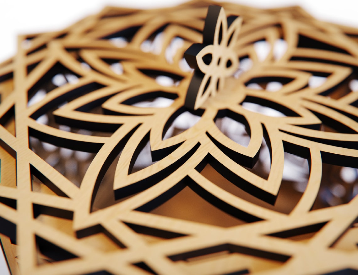 Decorative Wooden Gift Box Laser Cut Jeweler Case Wedding Love - Etsy