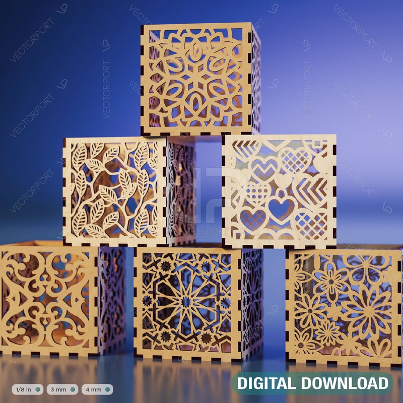 Geometric Box - Etsy