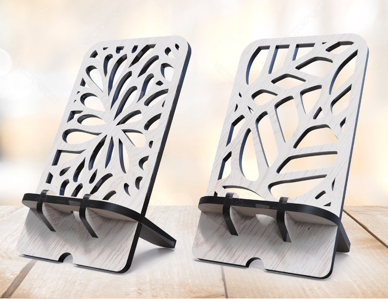 Laser Cut Wooden Mobile Phone Stand Cell Phone Holder Digital - Etsy