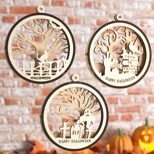 Halloween Bundle Decoration Balls Craft Hanging Bauble Pumpkin Cat ...