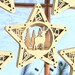 Star Shape Christmas Tree Decorations Craft Hanging Bauble Snowy Scene ...