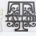 Floral Split Regal Monogram Alphabet Letters Laser Cut Name Sign ...
