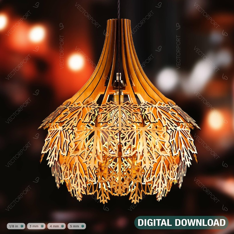 Wooden Lamp Maple - Etsy