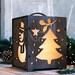 Wooden Christmas Lantern & Box – LED Light Holiday Decor, Handmade ...
