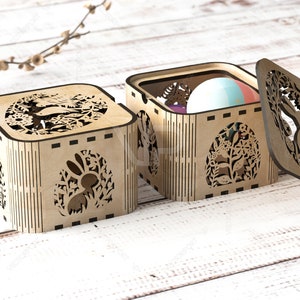 Easter Elegance: Laser-cut Box Design for Stylish Decor and Thoughtful ...