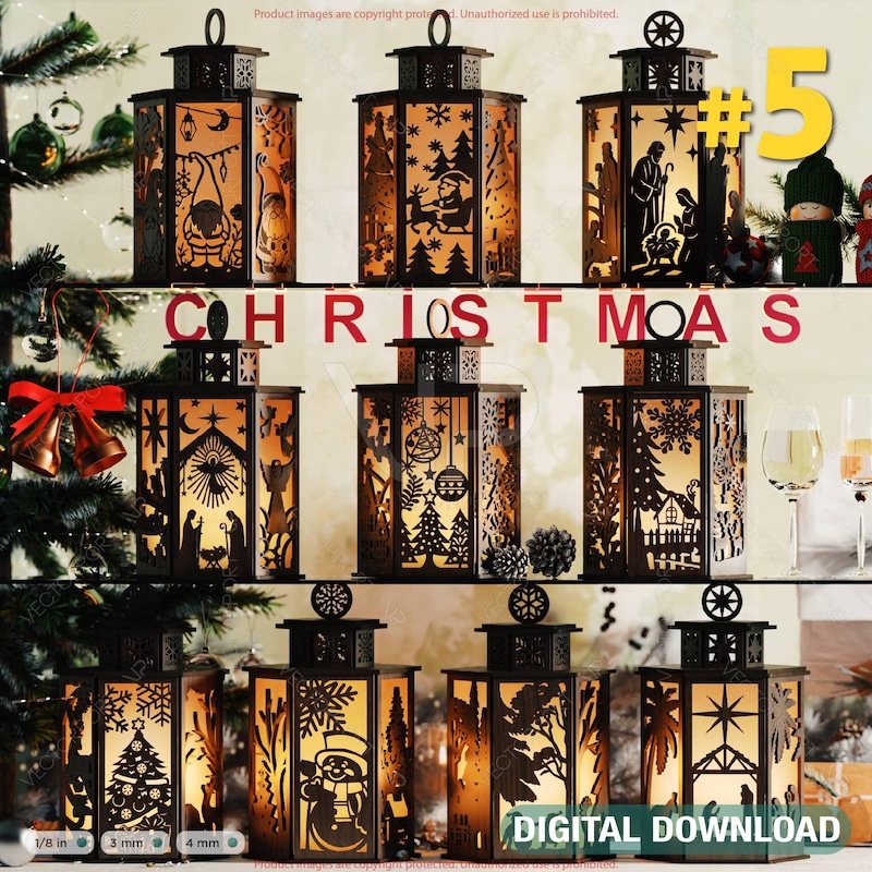 Nativity Candle Laser - Etsy