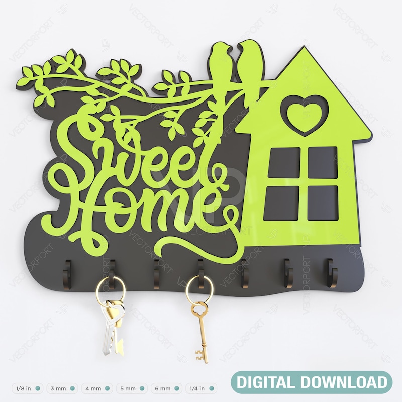 Home Sweet Home Key Holder - Etsy