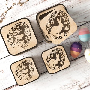 Easter Elegance: Laser-cut Box Design for Stylish Decor and Thoughtful ...