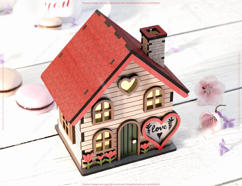 Love Blooms: Miniature Village Garden House Heartfelt Landscape ...