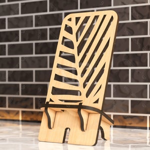 Laser Cut Wooden Mobile Phone Stand Cell Phone Holder Digital Download ...