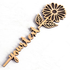 Daisy Laser Cut Out Art Valentine Day Acrylic Wood - Etsy