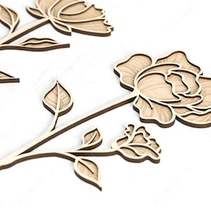 Engraved Flowers for Her, Mothers Day Gift, Valentine Day Gift Laser ...