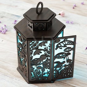 Ocean Dreams: 3D Underwater Laser Cut Lantern With Fish, Dolphin ...