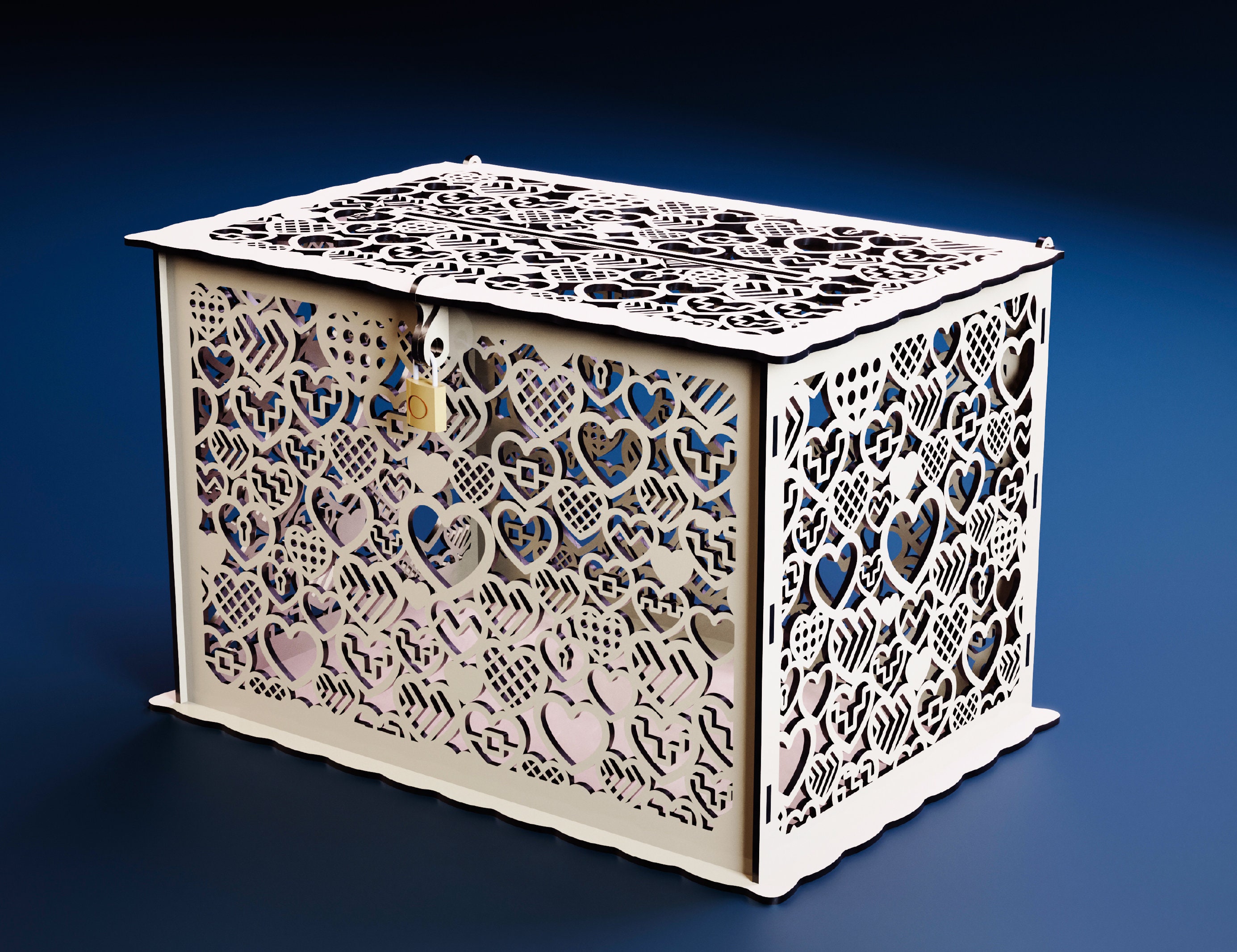 Decorative Wedding Gift Card Box Decoration Wooden Card Money - Etsy