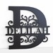 Floral Split Regal Monogram Alphabet Letters Laser Cut Name Sign ...