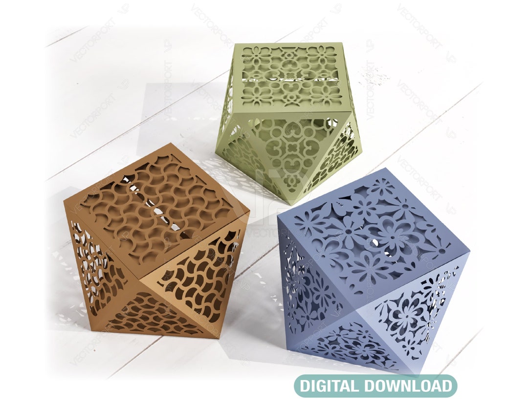 Papercut Craft Paper Boxes Packing for Gift Wedding Favors Box Lace ...