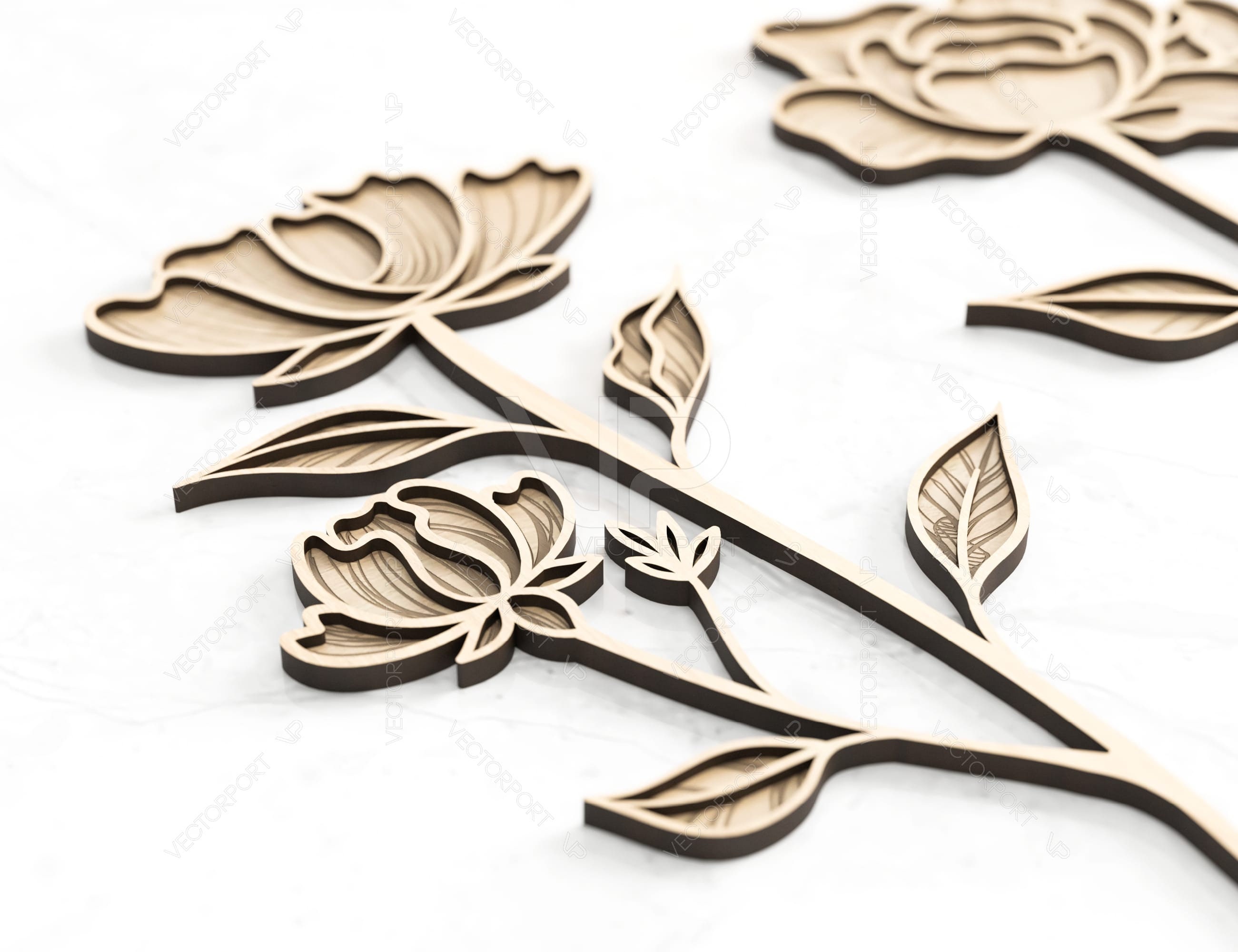 Engraved Flowers for Her, Mother’s Day Gift, Valentine Day Gift Laser ...