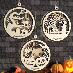 Halloween Bundle Decoration Balls Craft Hanging Bauble Pumpkin Cat ...