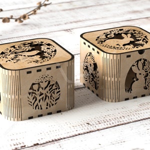 Easter Elegance: Laser-cut Box Design for Stylish Decor and Thoughtful ...