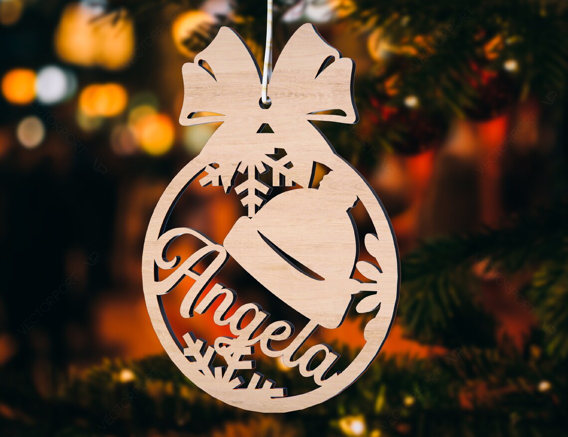 Personalized Christmas Balls Tree Decorations With Name Craft - Etsy