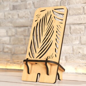 Laser Cut Wooden Mobile Phone Stand Cell Phone Holder Digital Download ...