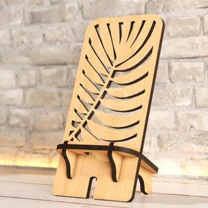 Laser Cut Wooden Mobile Phone Stand Cell Phone Holder Digital Download ...