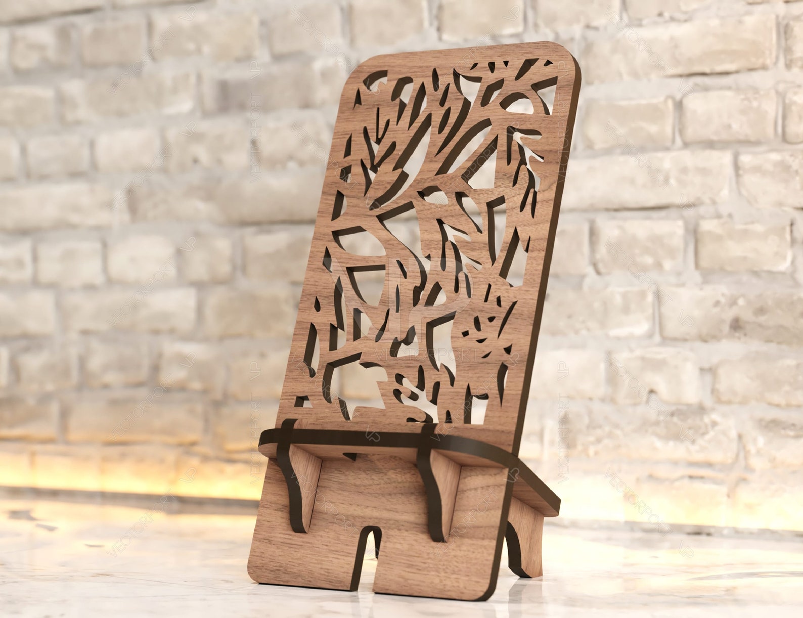 Laser Cut Wooden Mobile Phone Stand Cell Phone Holder Digital Download ...