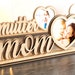 Standing Mom Text With Heart Shape Photo Frame Happy Mothers - Etsy